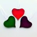 Mini Green Heart Suncatcher, Anniversary Gift, Stained Glass Heart ...