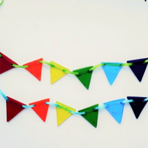 MINI Stained Glass Rainbow Bunting, Tree Bunting, Rainbow Decoration ...