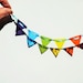 MINI Stained Glass Rainbow Bunting, Tree Bunting, Rainbow Decoration ...