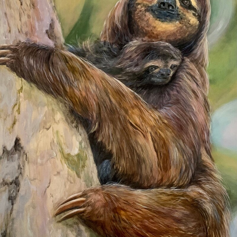 Sloth Painting - Etsy