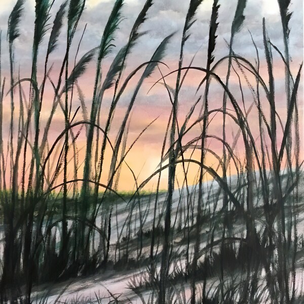 Sea Oats Painting - Etsy