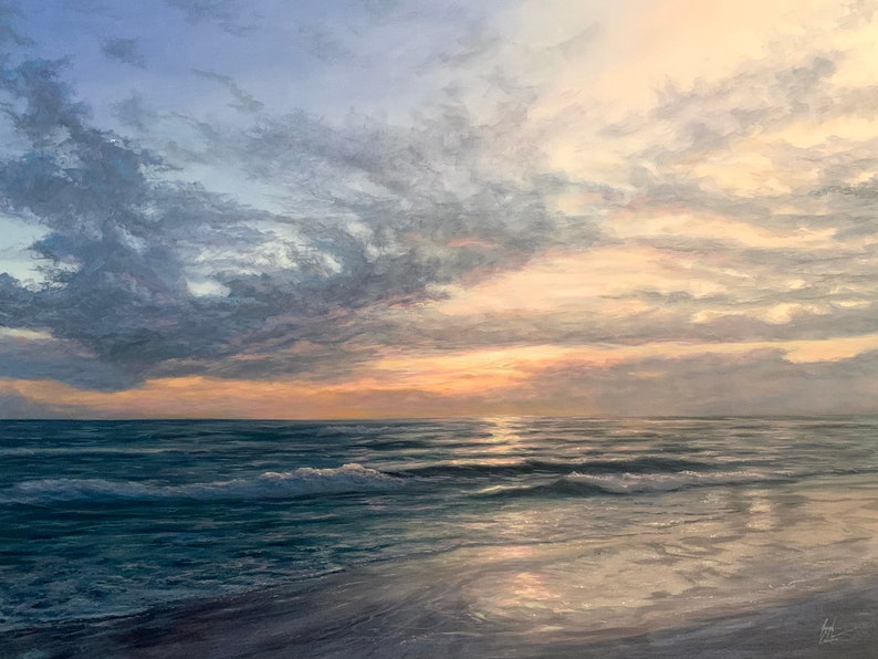 Beach, Beach Art, Beach Painting, Beach Decor, Wall Decor, Turquoise ...