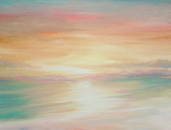 Seashore Sunset Abstract