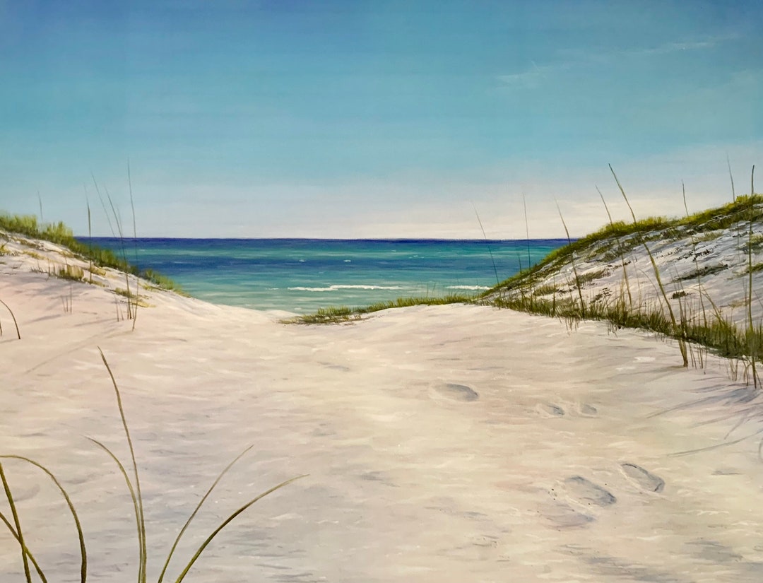 Beach, Beach Art, Beach Painting, Beach Decor, Wall Decor, Turquoise ...