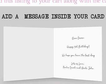 Message Inside Card - Etsy