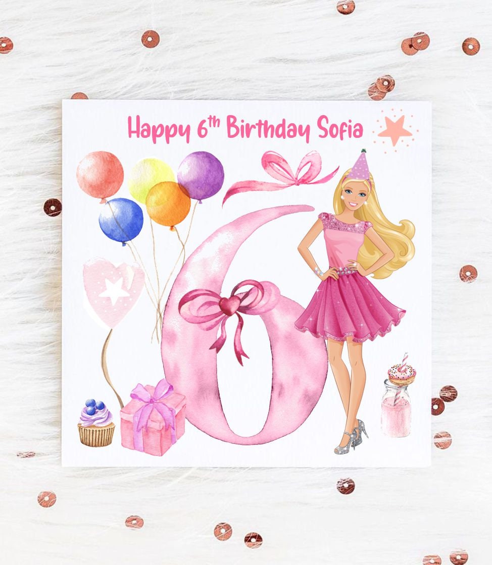 Barbie Birthday Card - Printable Cards