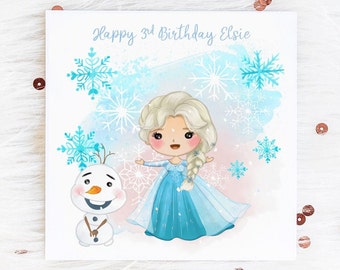 Olaf Birthday Card | Etsy