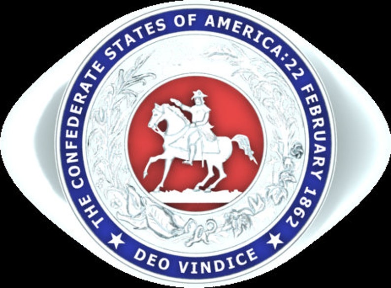 Signet Ring With the Seal of the Confederate States - Etsy