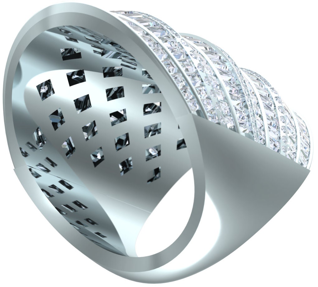 Diamond Finger Ring - Etsy