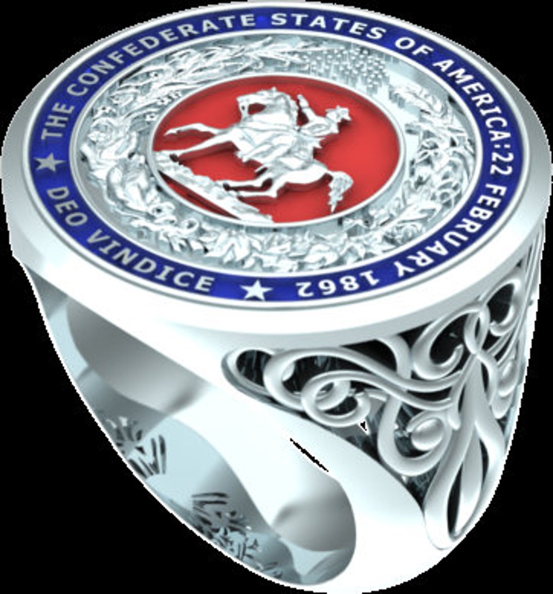 Confederate States Seal Ring - Etsy