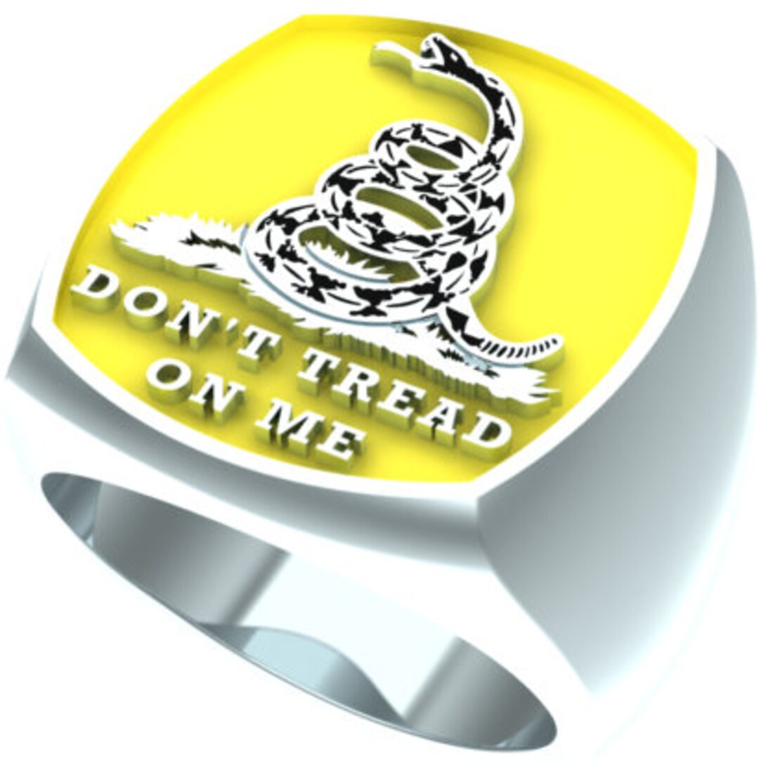 Gents Gadsden Flag Ring - Etsy