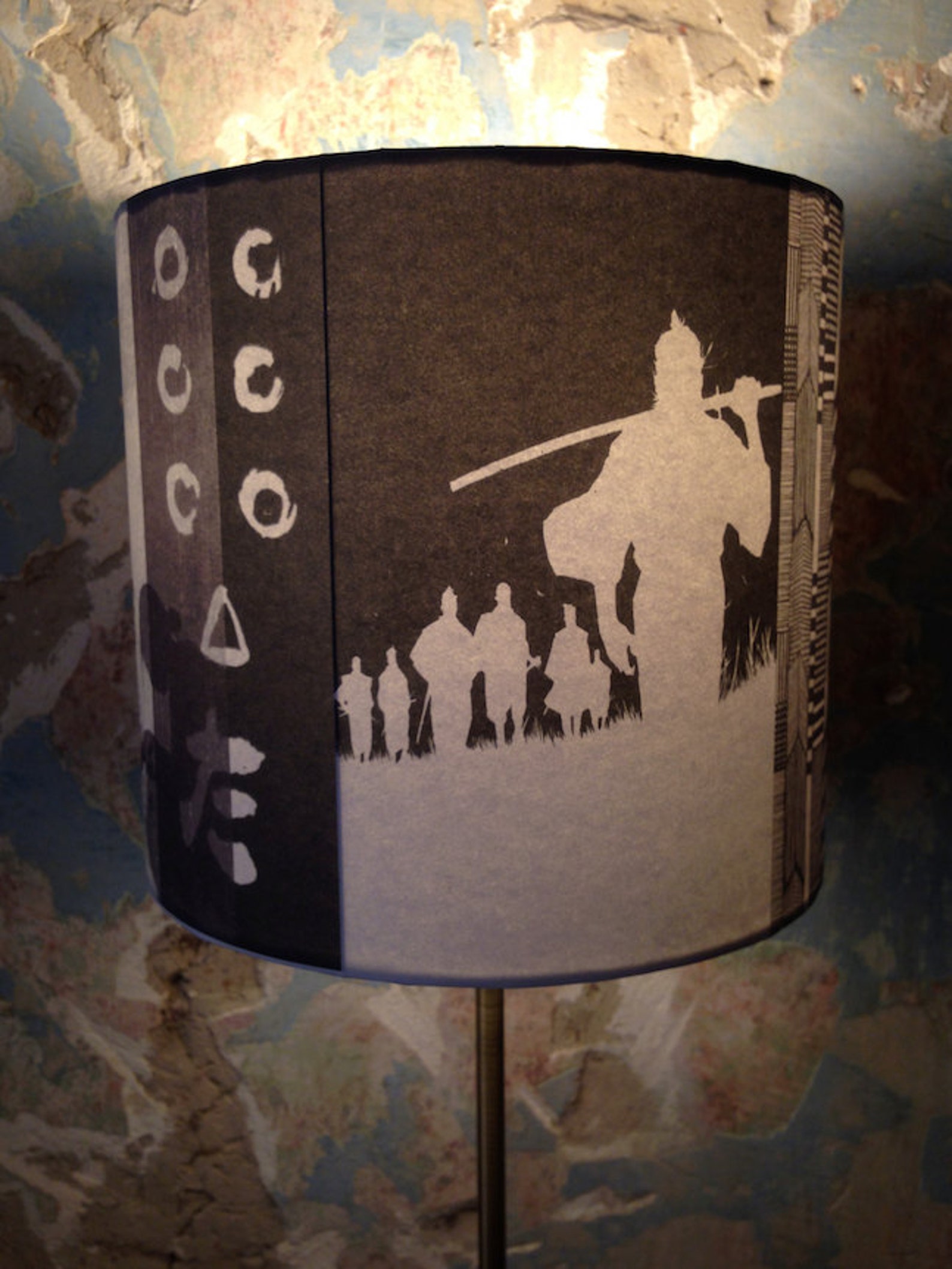 Vintage Japanese Ronin Samurai Movie Inspired Lamp Shade - Etsy