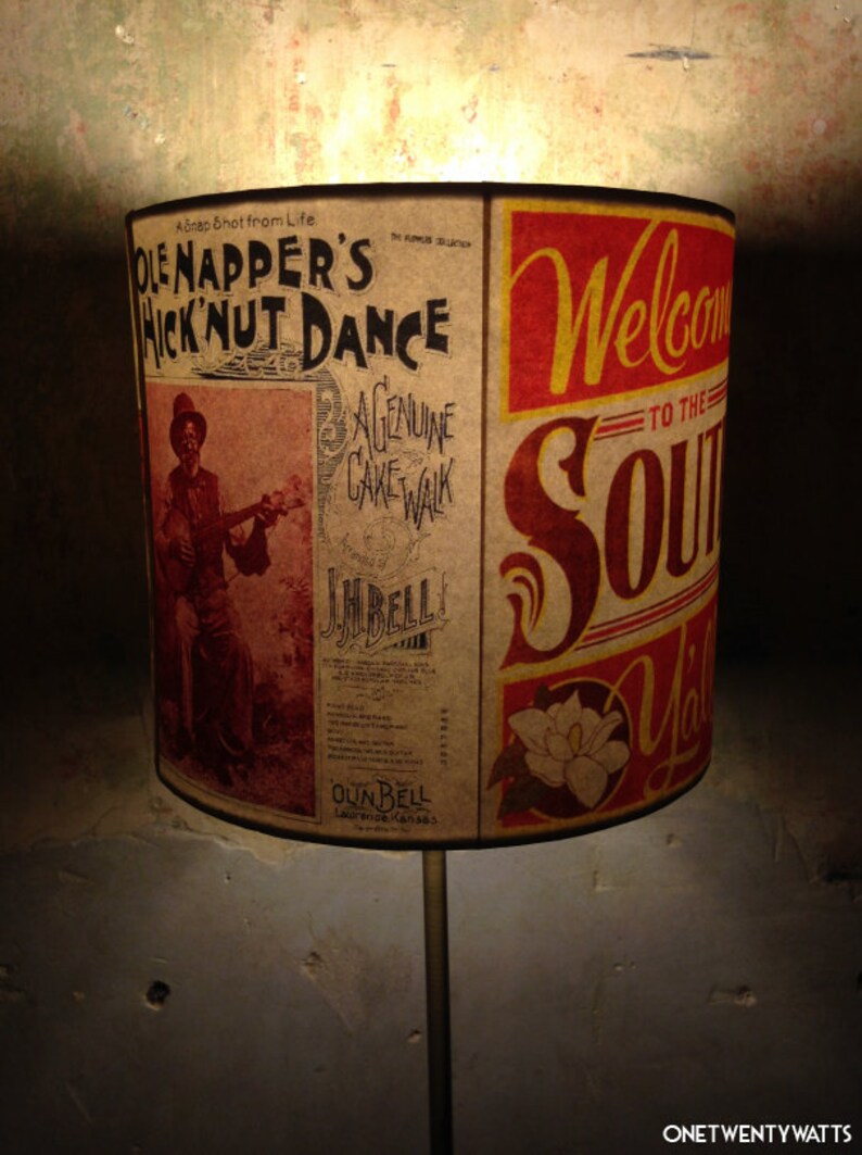 Old Southern Blues Juke Joint Americana Inspired Lamp Shade - Etsy