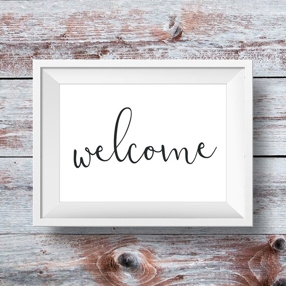 Farmhouse Printable Welcome Sign