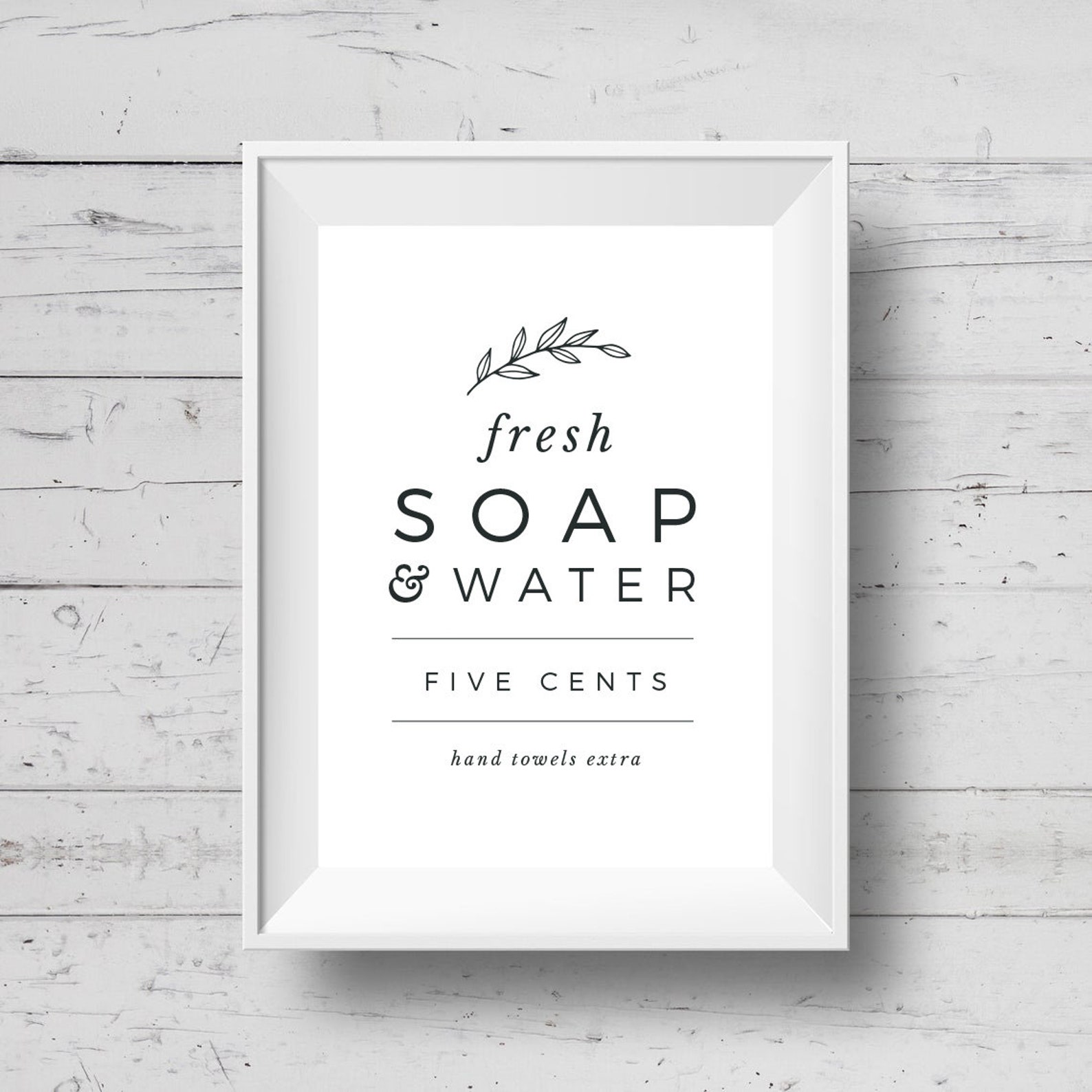 Fresh Soap Print Farmhouse Sign Farmhouse Print Bathroom - Etsy