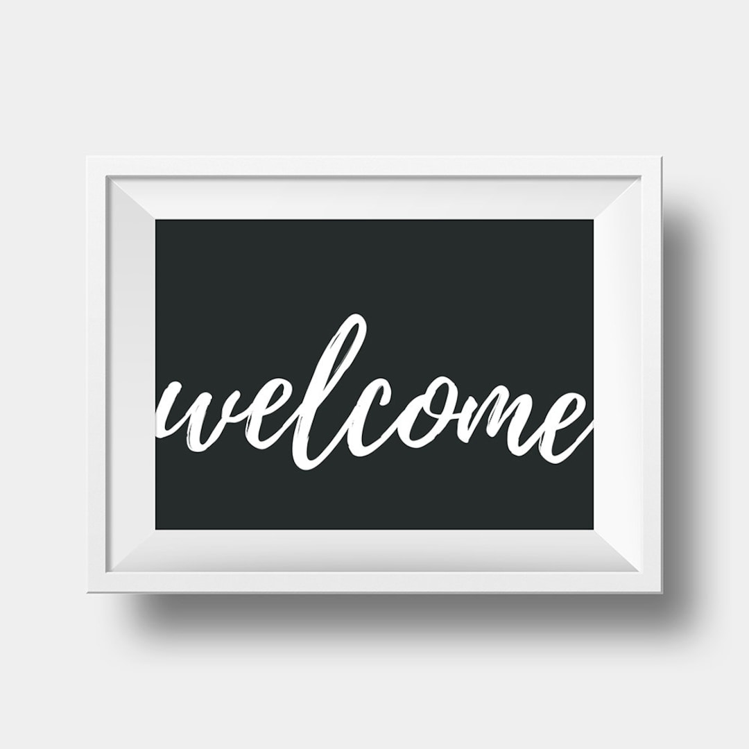 Welcome Sign, Entryway Sign, Hall Decor, Farmhouse Sign, Modern ...