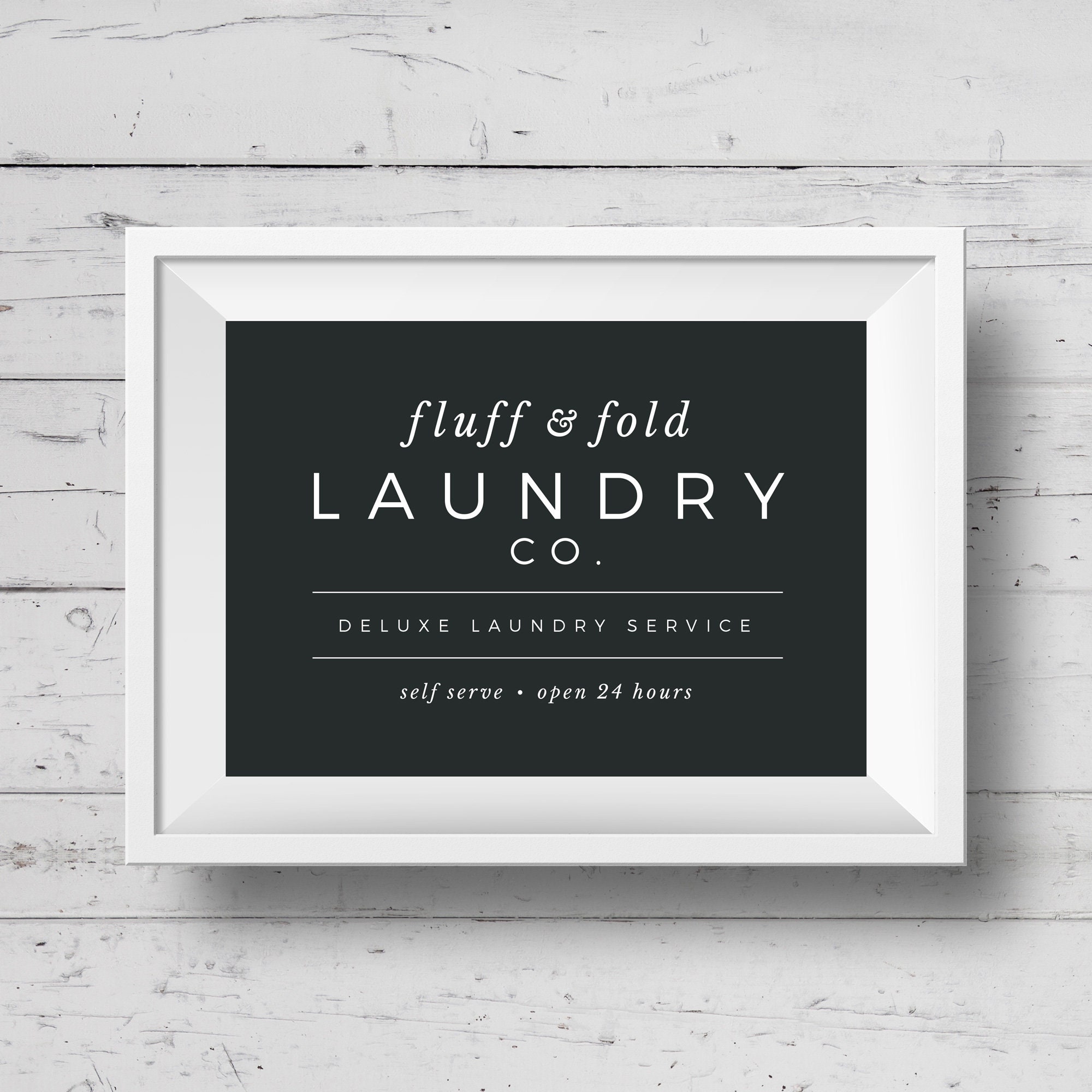 Fluff & Fold Laundry Sign laundry room sign farmhouse sign | Etsy