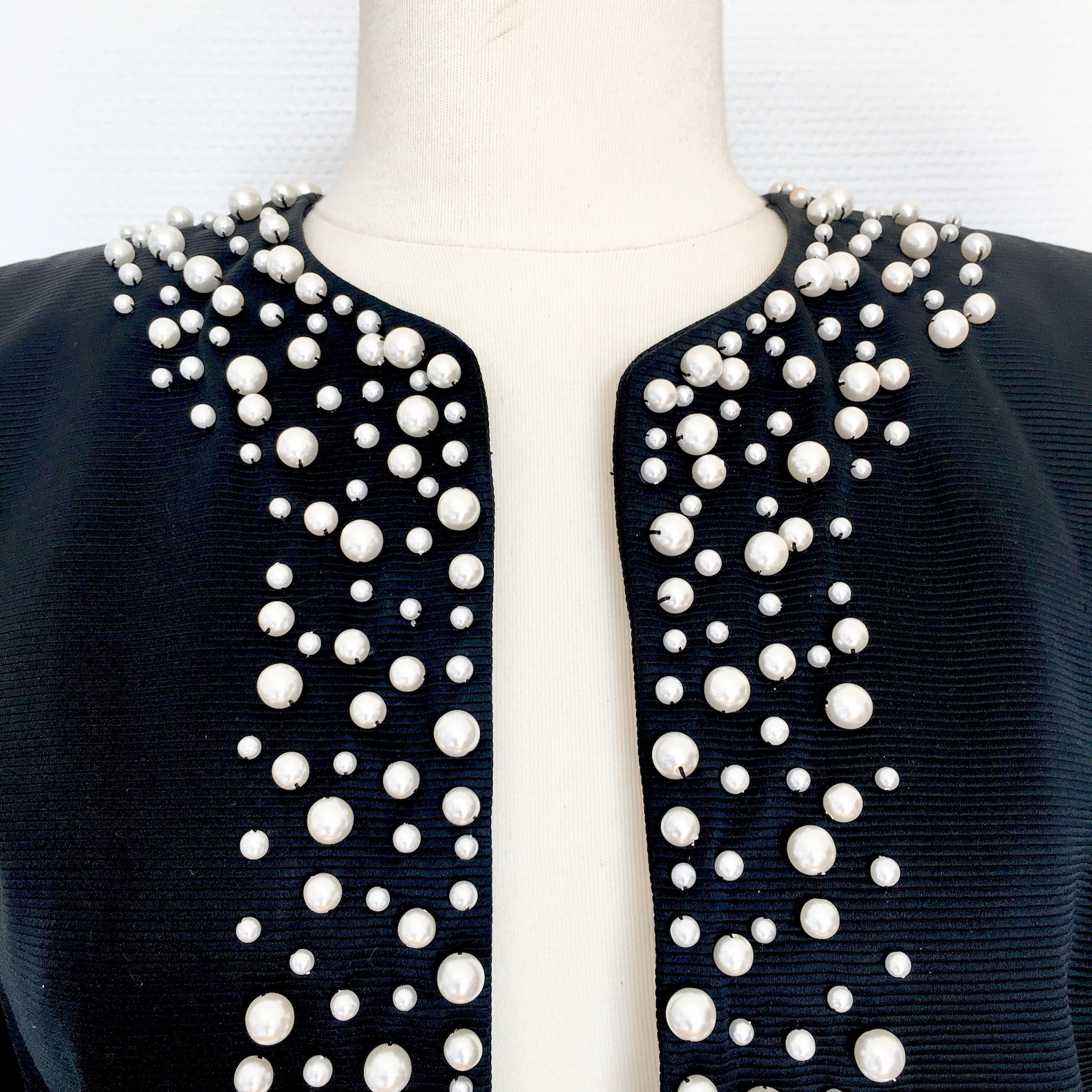Vintage Evening Jacket With Pearls - Etsy