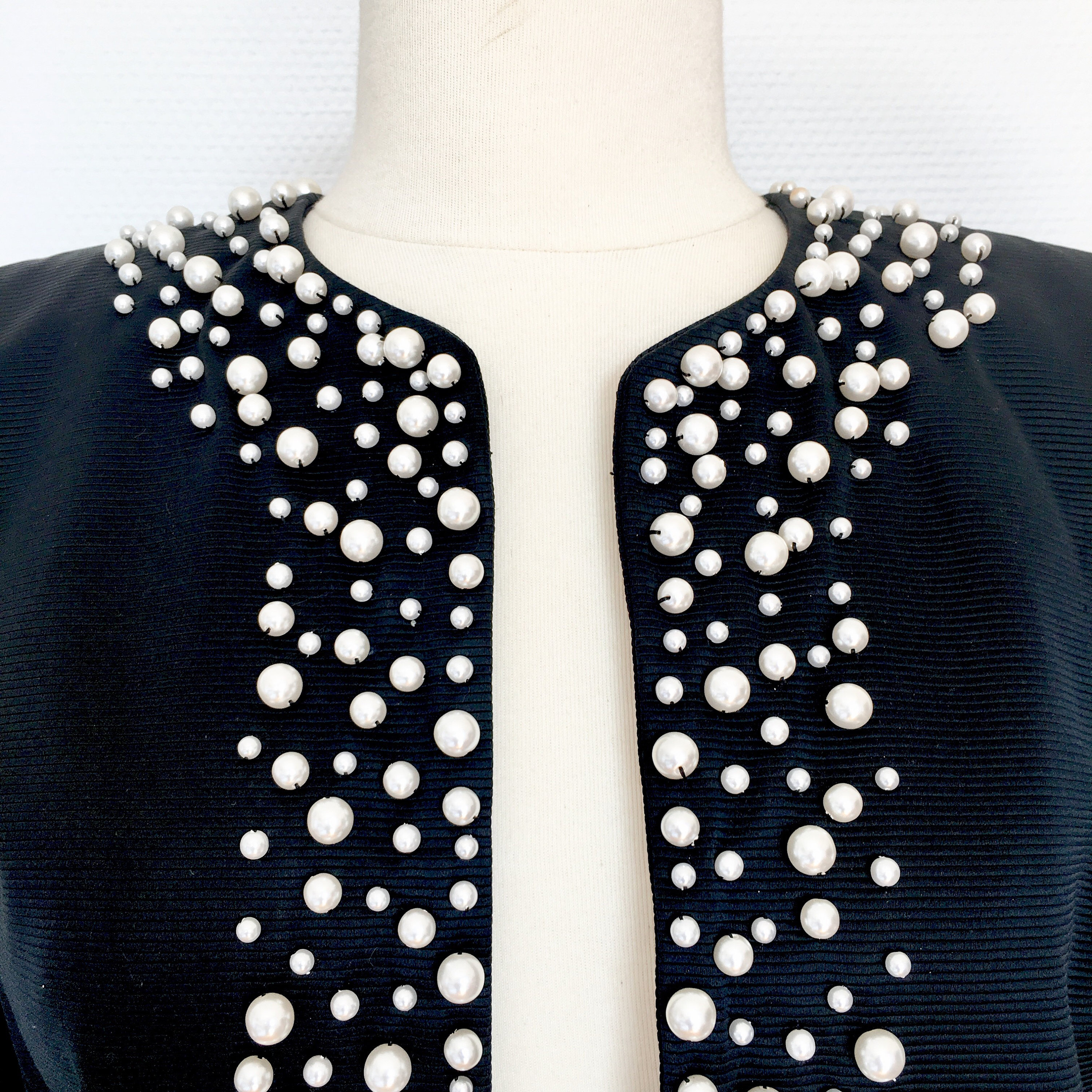 Vintage Evening Jacket With Pearls - Etsy
