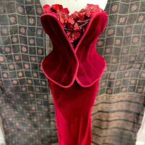 Red Evening Dress - Etsy