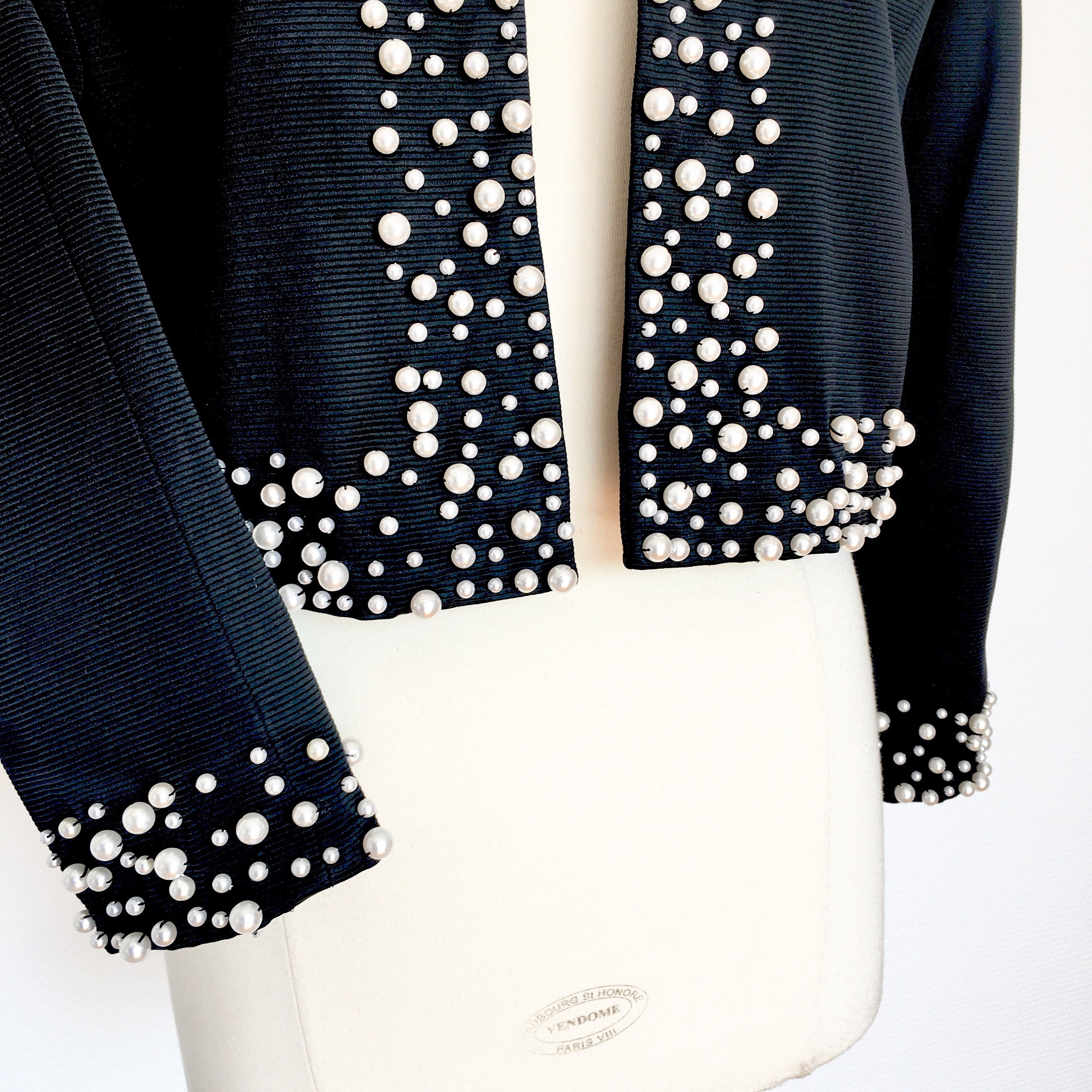 Vintage Evening Jacket With Pearls - Etsy