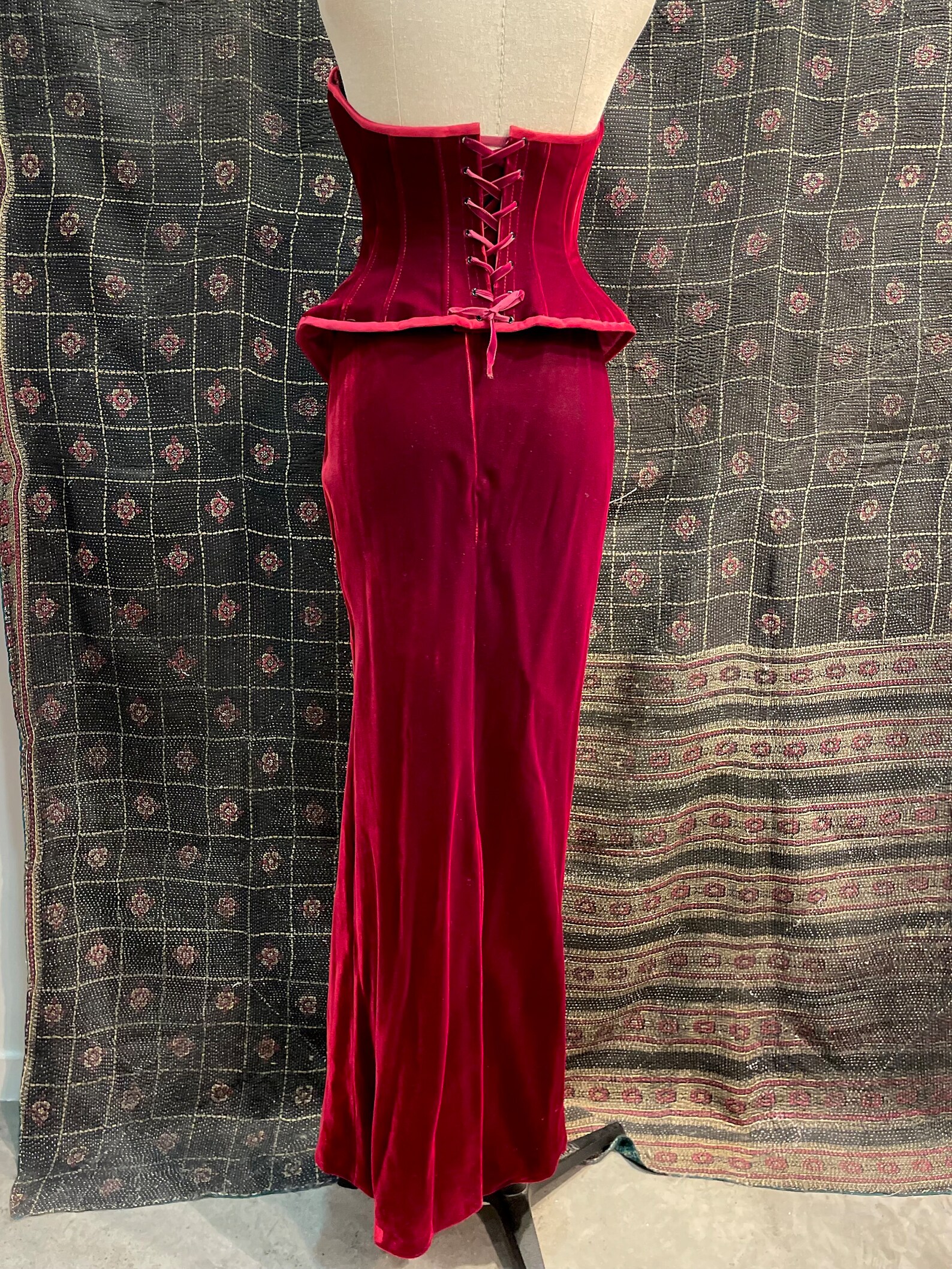 Red Evening Dress - Etsy