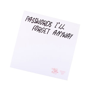 Funny Notepad, Funny Sticky Notepads, Big Sticky Note Pad, Funny Sticky ...