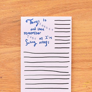 Funny Notepad Listing Notepad Note Pad Gift for Her Funny - Etsy