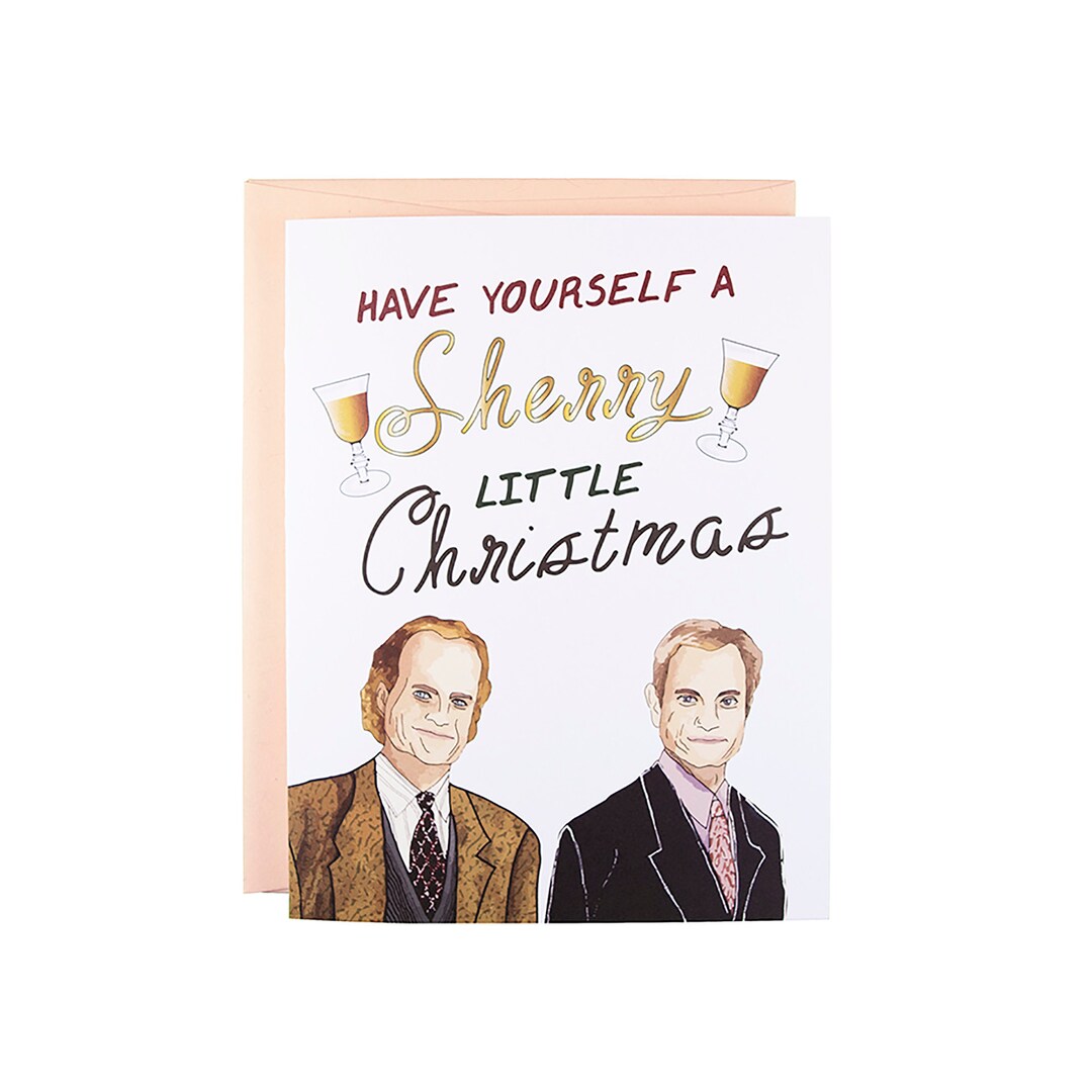 Funny Sherry Christmas Card, Funny Holiday Card, Clever Christmas Card ...