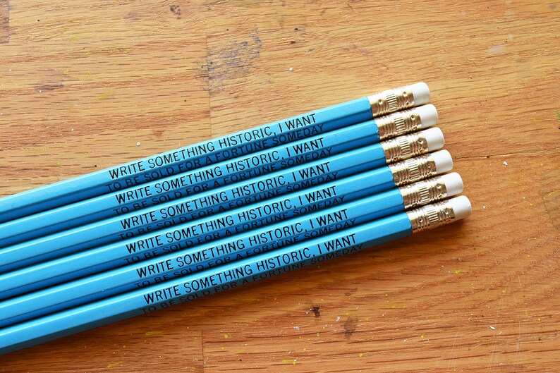 Funny Pencils, Set of 6 Pencils, Imprinted Pencils, Pencils With Quotes ...