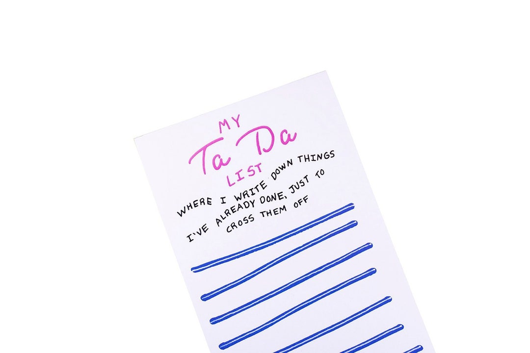 Funny Notepad, Listing Notepad, Note Pad, Gift for Her, Funny Long ...