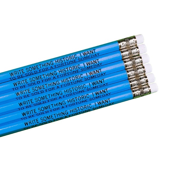 Funny Pencils Set of 6 Pencils Imprinted Pencils Pencils | Etsy