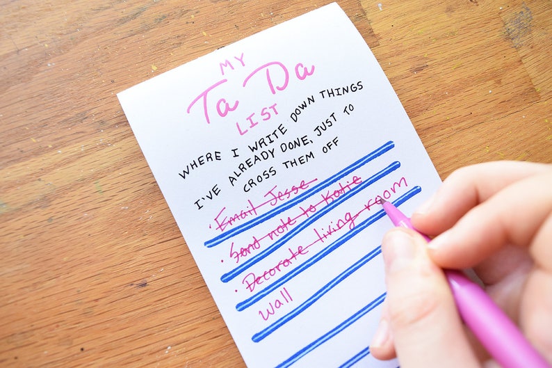 Funny Notepad Listing Notepad Note Pad Gift for Her Funny | Etsy