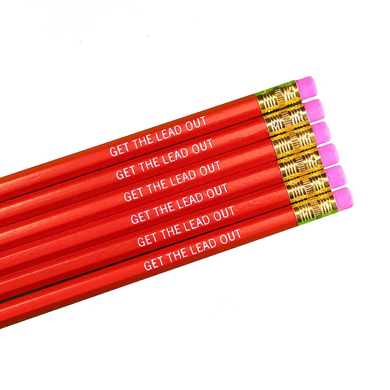 Funny Pencils Set of 6 Pencils Imprinted Pencils Pencils - Etsy