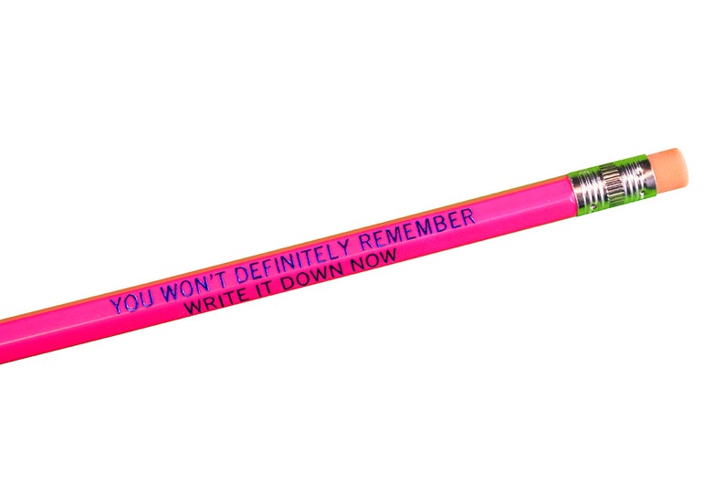 Funny Pencils, Set of 6 Pencils, Imprinted Pencils, Pencils With Quotes ...