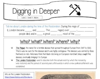 Claritas Homeschool Memory Work History Information Sheets - Etsy