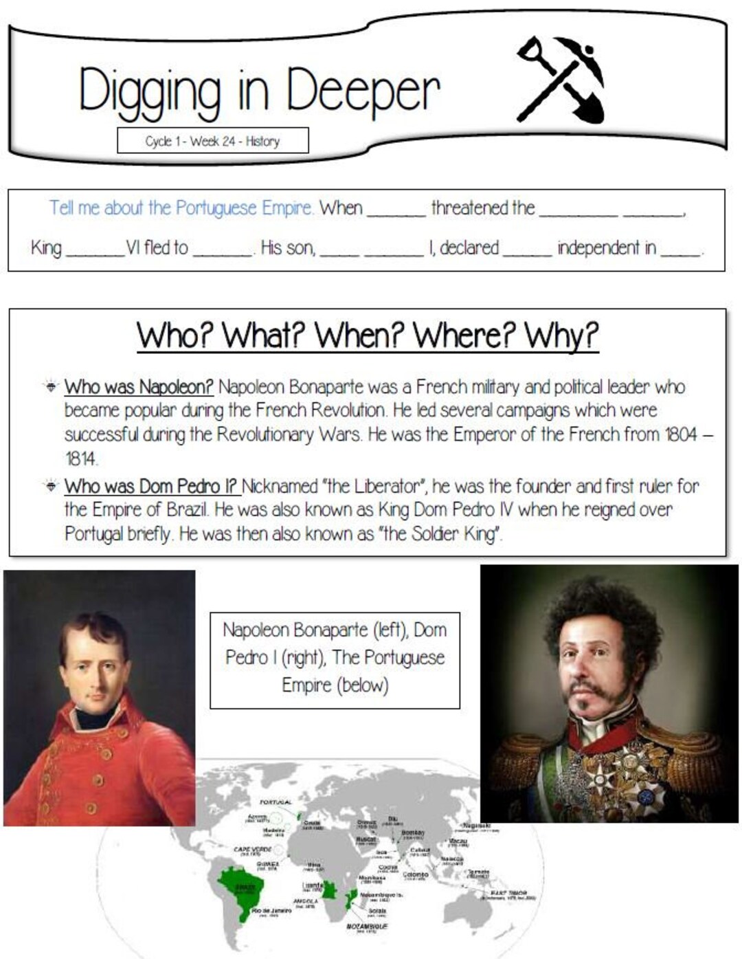 Classical Conversations 5th Edition History Information Sheets Cycle 1 ...