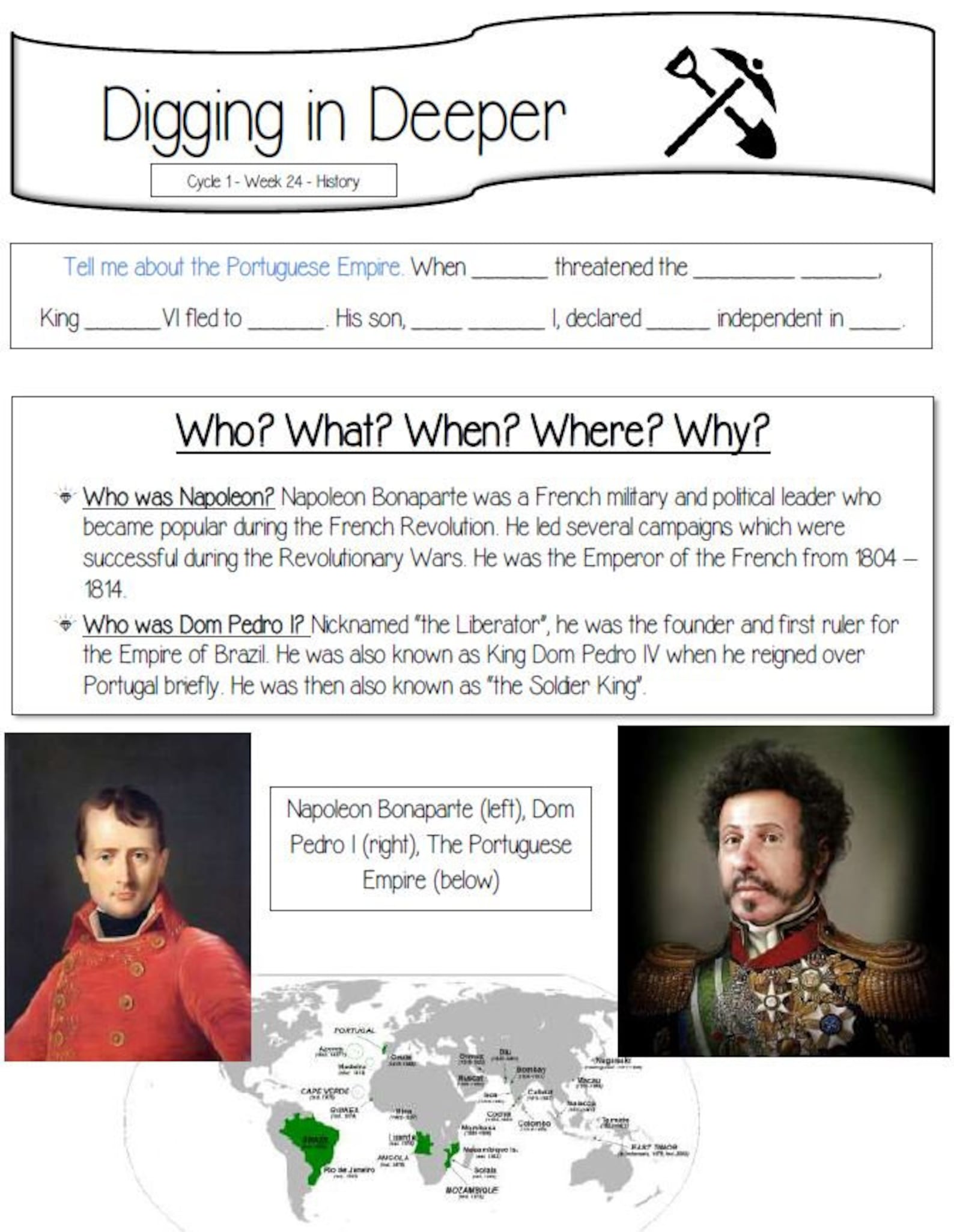 Classical Conversations 5th Edition History Information Sheets Cycle 1 ...