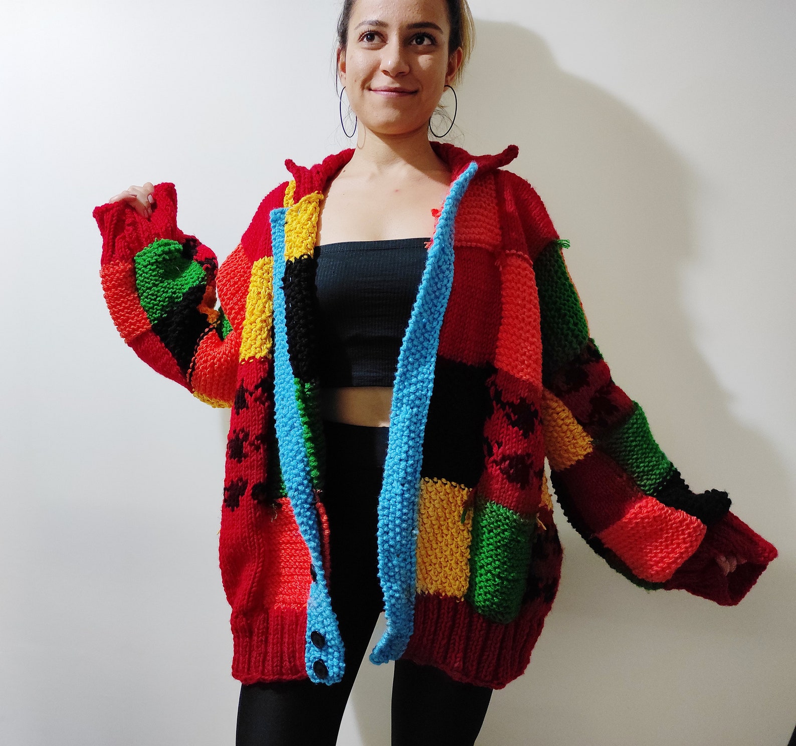 Harry Styles Cardigan JW Anderson Inspired Plus Oversized - Etsy