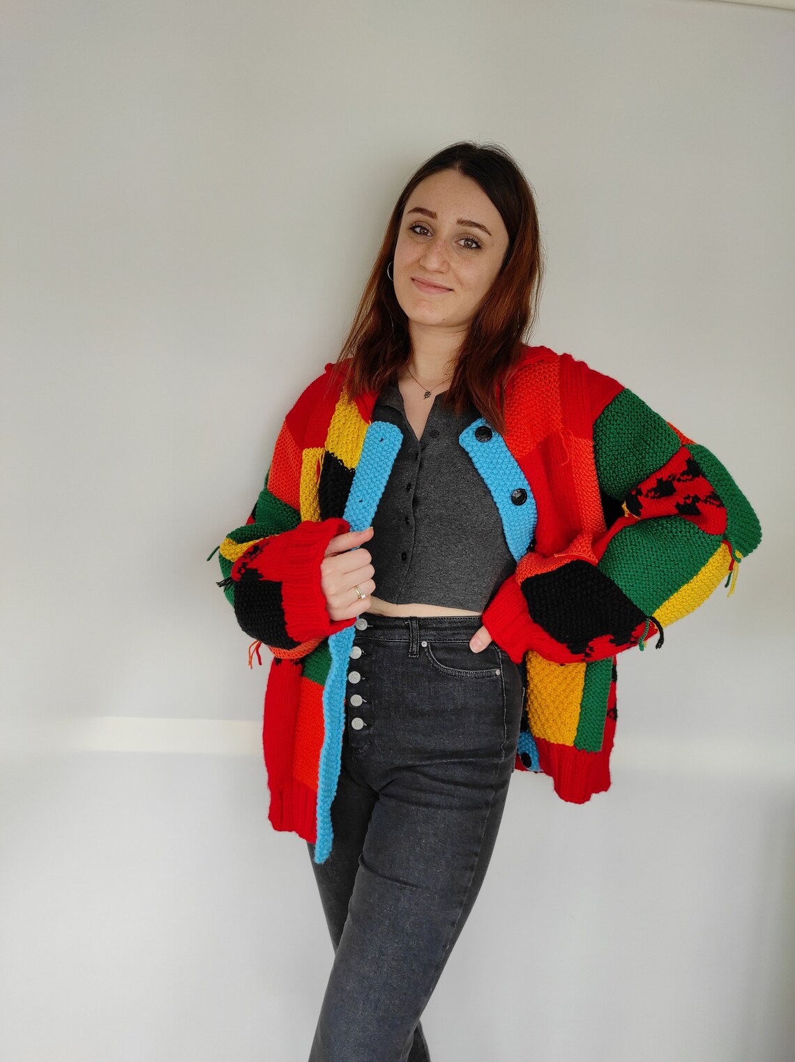Harry Styles Cardigan JW Anderson Inspired Plus Oversized - Etsy