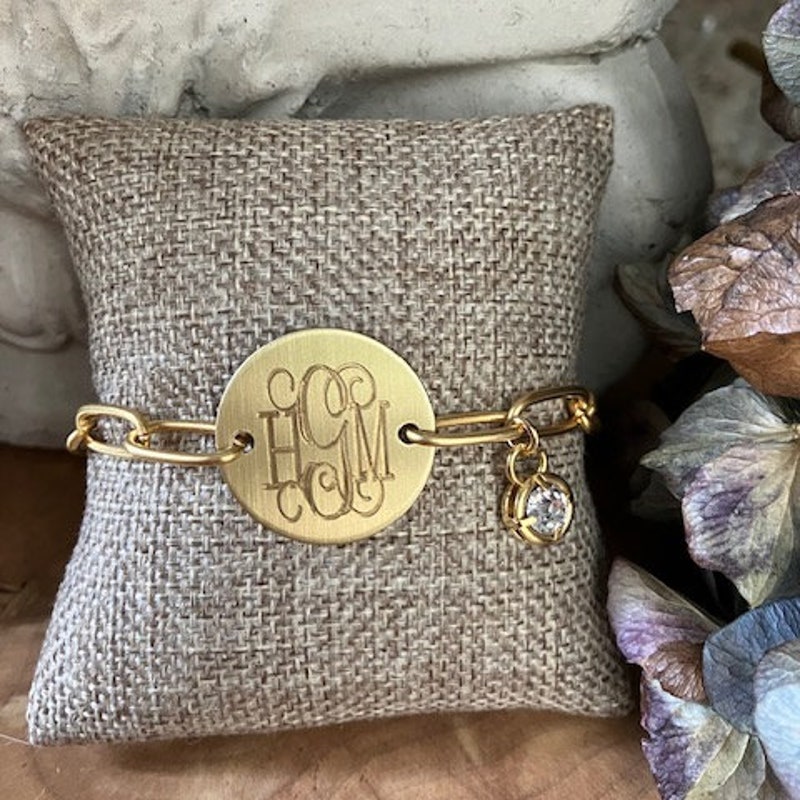 Rhinestone Monogram - Etsy