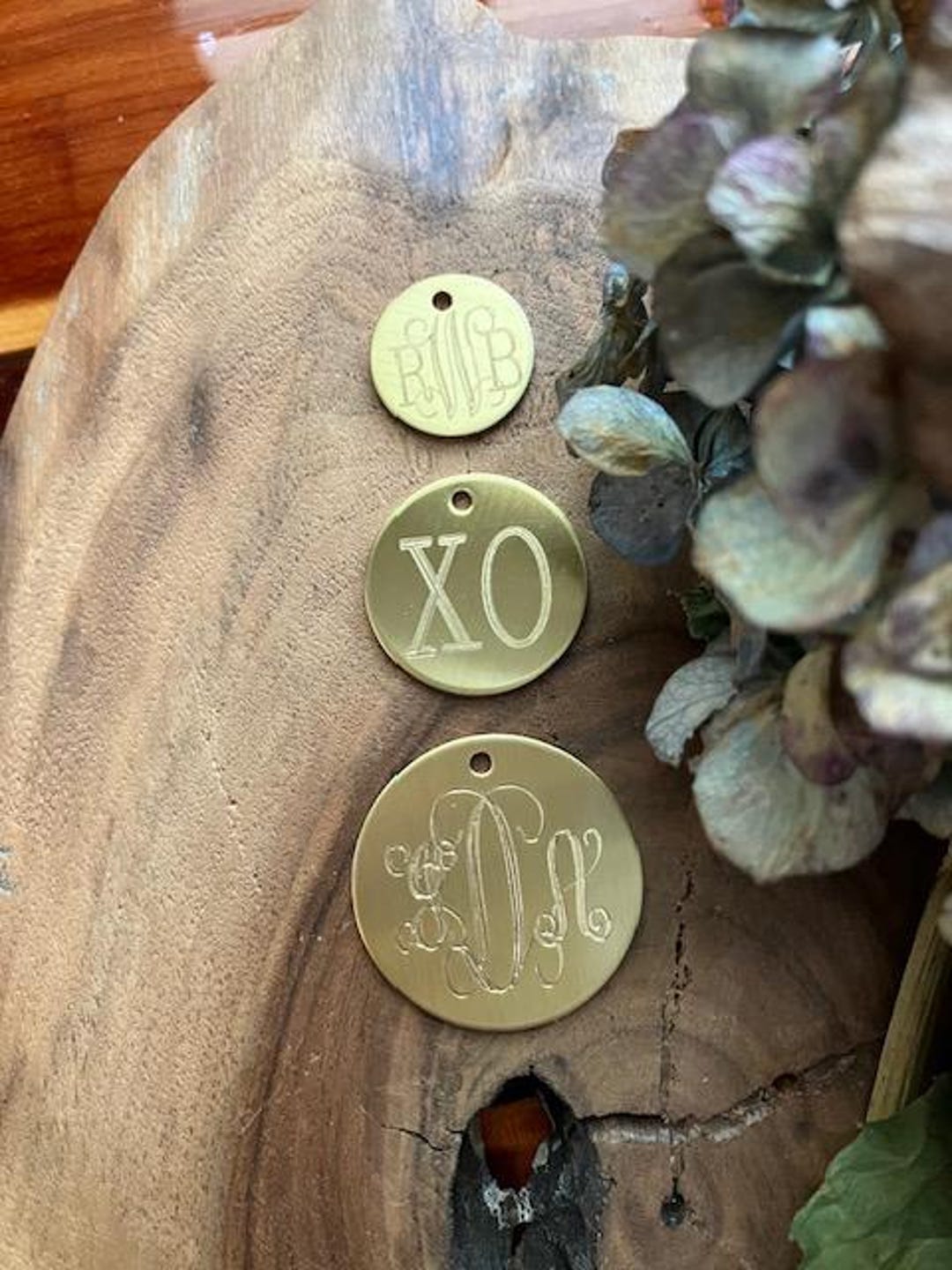 Disc, Charms, Gold, Silver, Personalized, Engraved, 3 Sizes - Etsy