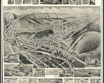 Everett Pa Maps - Etsy