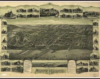 Highlands Nj Map - Etsy