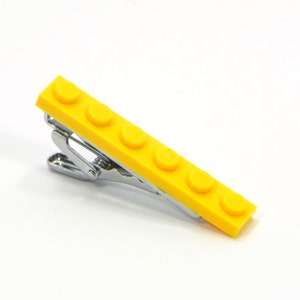 Wedding Gift Mens Tie Clip Skinny Yellow Tie Clip - Etsy