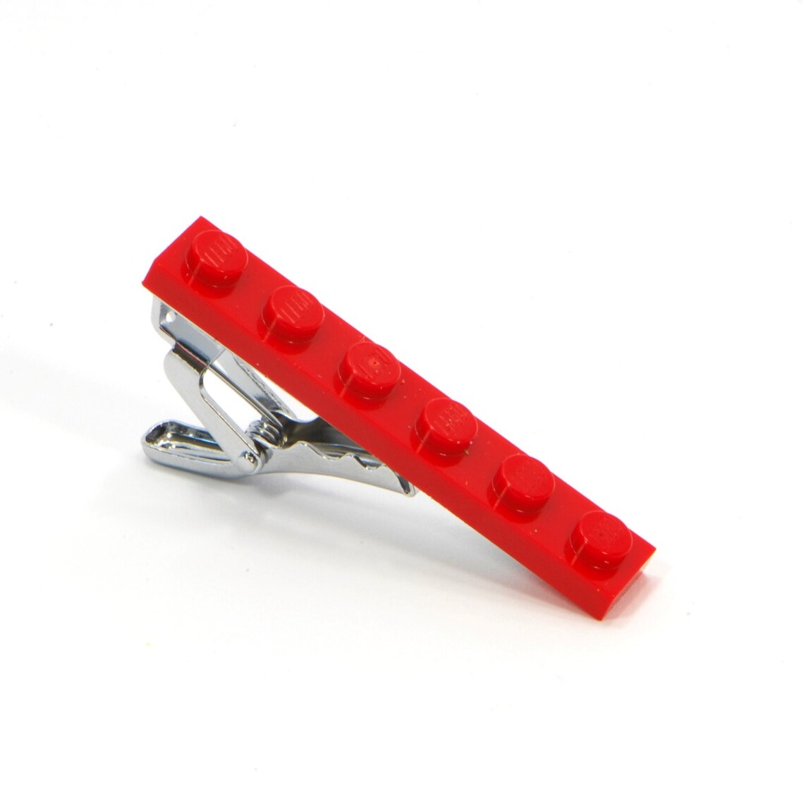 Mens Red Tie Clip Made From Lego Geeky Red for Mens Outfits - Etsy
