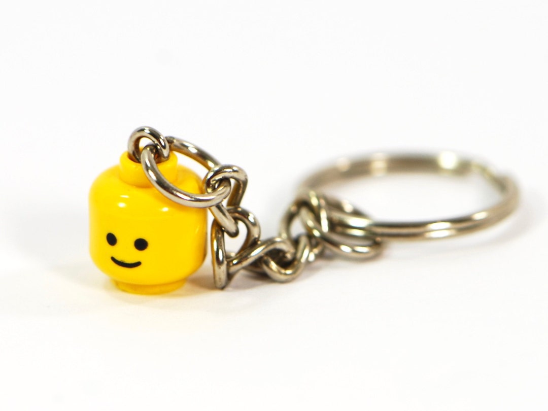 Kids Keyring Lego Head Key Ring Fun Children's Gift Original Handmade ...
