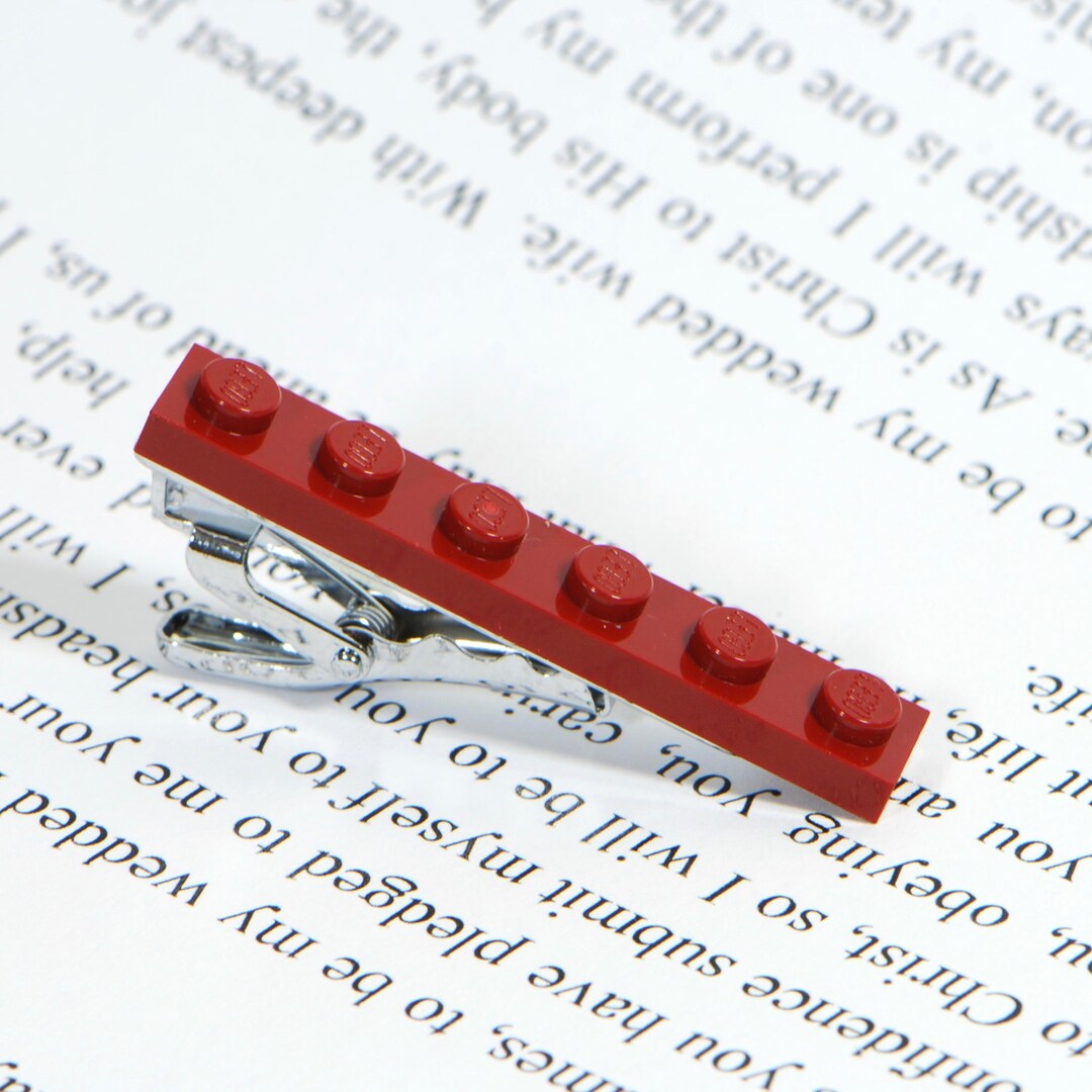 Gift for Wedding Mens Red Tie Clip for Modern Skinny Ties Perfect Gift ...