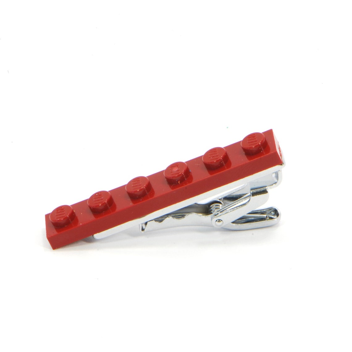 Gift for Wedding Mens Red Tie Clip for Modern Skinny Ties - Etsy