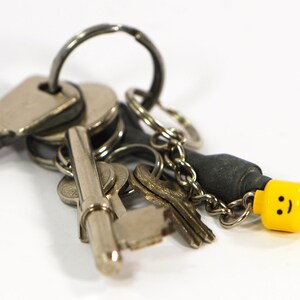 Kids Keyring Lego Head Key Ring Fun Children's Gift Original Handmade ...